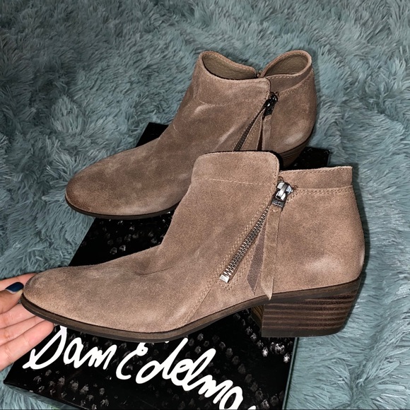 Sam Edelman | Shoes | New Sam Edelman Packer Taupe Leather Booties ...